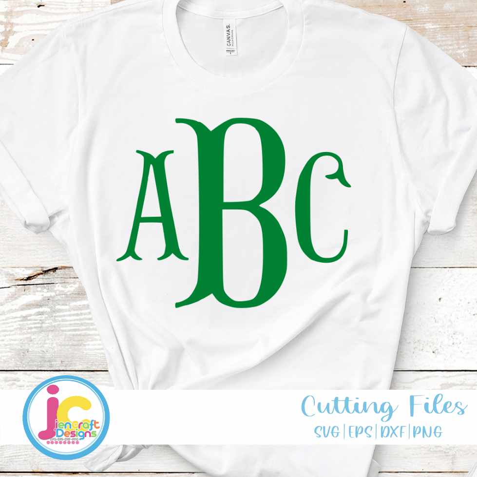 Fishtail Monogram Letters Svg, Alphabet SVG - JenCraft Designs